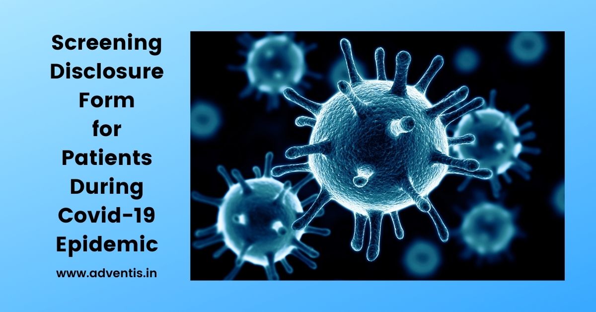Screening Disclosure Form for Patients During Covid-19 Epidemic | Adventis